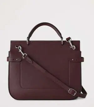 Mulberry Leather Amberley Satchel - Red