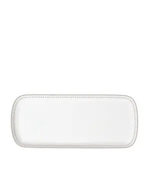 Christofle Malmaison Impériale Platinum Cake Dish - White