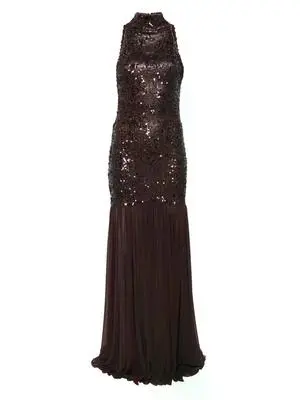 ATU BODY COUTURE Sequin Embellished High-neck Dress