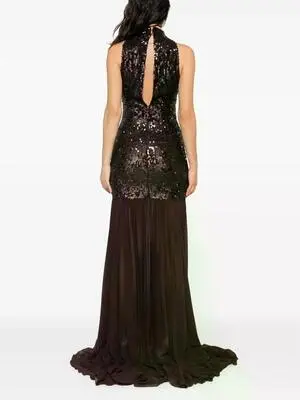 ATU BODY COUTURE Sequin Embellished High-neck Dress