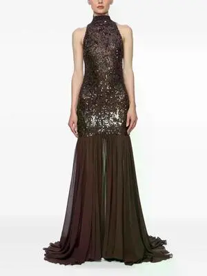 Atu Body Couture High Neck Evening Dresses