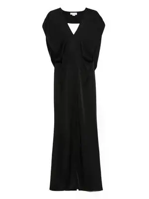 Stella McCartney V-neck Cut-out Dress - Black