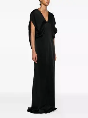 Stella McCartney V-neck Cut-out Dress - Black