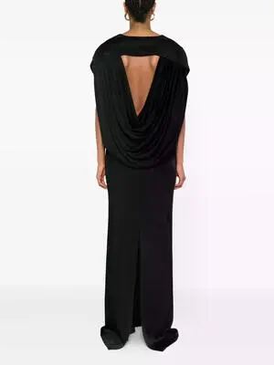 Stella McCartney V-neck Cut-out Dress - Black