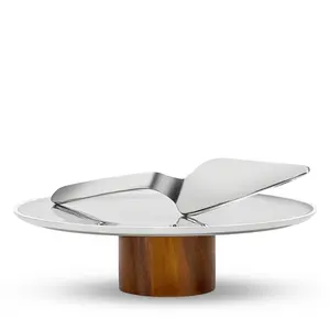 NAMBE Pinnacle Cake Plate With Server Exclusive - Silver