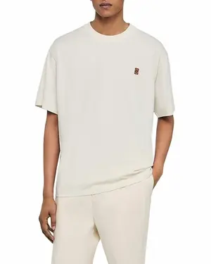 Sandro Short Sleeve Logo Tee - Butter Cream