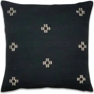 PILLOWPIA Marguerite Pillow Cover - Black