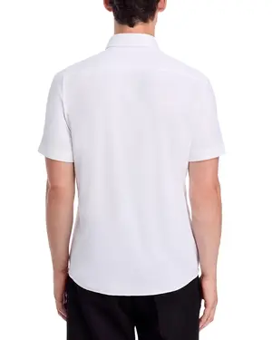 BOSS Performance Roan Slim Fit Button Down Shirt - White