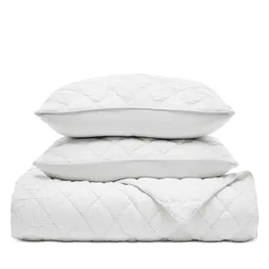 BOLL & BRANCH Signature Hand Stitched Cloud Comforter Set, King/cal King - White