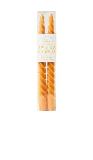 PADDYWAX Twisted Taper Candle - Golden