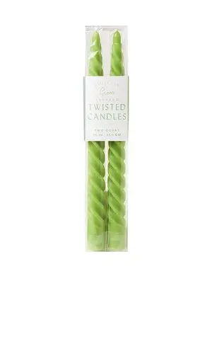 PADDYWAX Twisted Taper Candle - Green