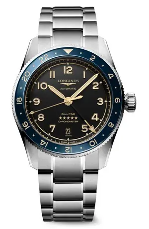 LONGINES Spirit Zulu Bracelet Watch - Black