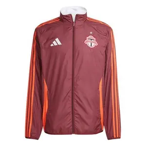 Adidas Toronto Fc 2025 Anthem Reversible Full-zip Jacket - Red
