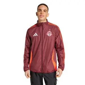Adidas Toronto Fc 2025 Anthem Reversible Full-zip Jacket - Red