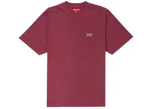 Supreme Warm Up Washed Short Sleeve Top - Red