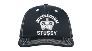 StÜssy Middepth International Crown Strapback - Black