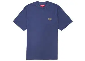 Supreme Warm Up Washed Short Sleeve Top - Navy Blue