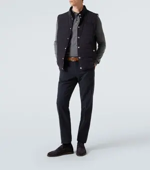 SLOWEAR Cotton Chinos Blu Scuro - Blue