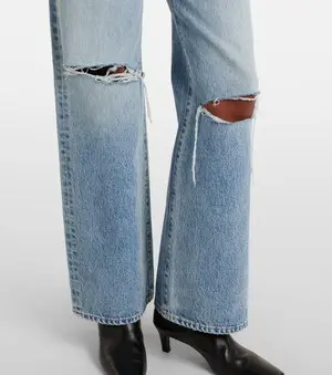 SLVRLAKE Grace Mid-rise Wide-leg Jeans