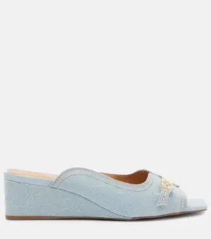 GANNI Butterfly Wedge Mules