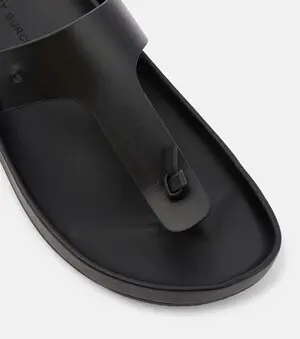 Tory Burch Mellow Leather Thong Sandals - Black