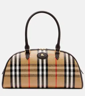 Burberry Highlands Coated Jacquard Tote Bag