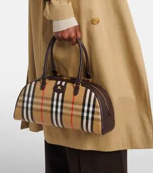 Burberry Highlands Coated Jacquard Tote Bag