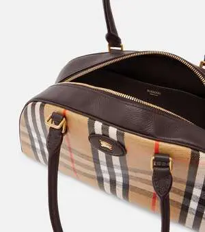 Burberry Highlands Coated Jacquard Tote Bag
