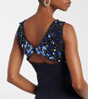 Safiyaa Melina Embellished Crêpe Gown