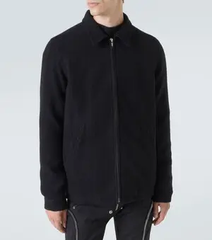 Rick Owens Brad Virgin Wool Jacket - Black
