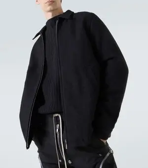 Rick Owens Brad Virgin Wool Jacket - Black
