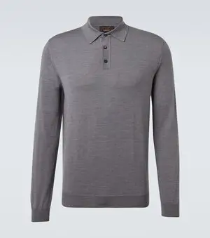 SLOWEAR Wool-blend Polo Shirt
