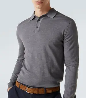 SLOWEAR Wool-blend Polo Shirt