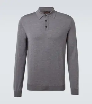 SLOWEAR Wool-blend Polo Shirt