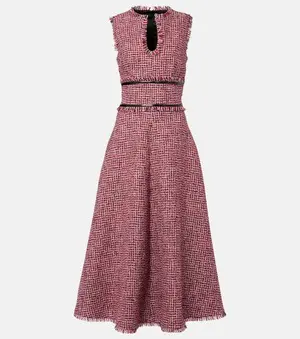 Safiyaa Dorothy Tweed Midi Dress
