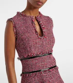 Safiyaa Dorothy Tweed Midi Dress