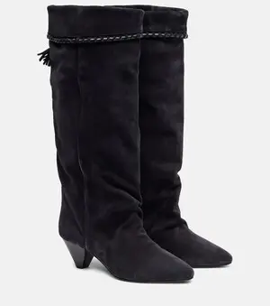 Isabel Marant Étoile Elita 55 Suede Boots - Black