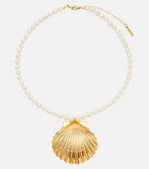 JENNIFER BEHR Siren Faux Pearl Necklace - White