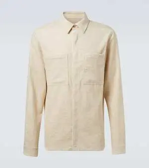 Rick Owens Cotton And Linen Corduroy Overshirt