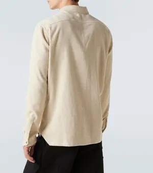 Rick Owens Cotton And Linen Corduroy Overshirt