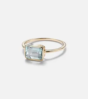 Mateo 14kt Yellow Ring With Topaz - Gold