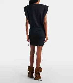 Isabel Marant Étoile Marielle Draped Minidress - Black