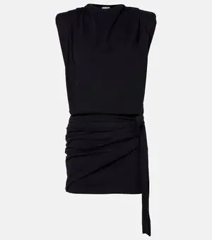 Isabel Marant Étoile Marielle Draped Minidress - Black