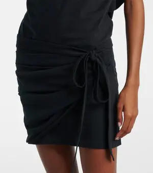 Isabel Marant Étoile Marielle Draped Minidress - Black
