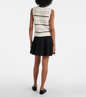 Varley Athena Pointelle Cotton Sweater Vest