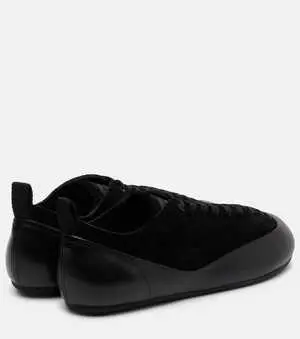 Proenza Schouler Arcadia Suede And Leather Sneakers - Black