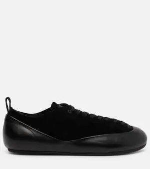 Proenza Schouler Arcadia Suede And Leather Sneakers - Black