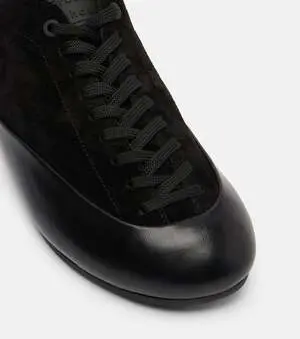 Proenza Schouler Arcadia Suede And Leather Sneakers - Black