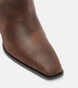 Paris Texas Bettina Leather Cowboy Boots - Brown