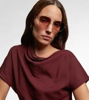 Cartier Premiere De Oval Sunglasses - Gold